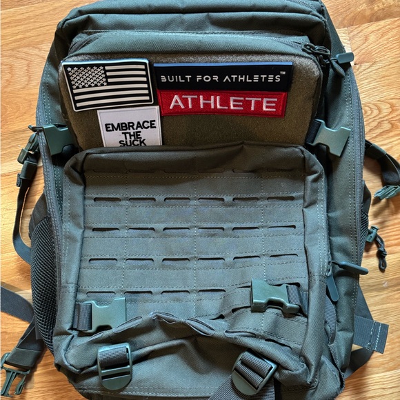 built for athletes | Bags | Green Tactical Backpack With Molle System ...